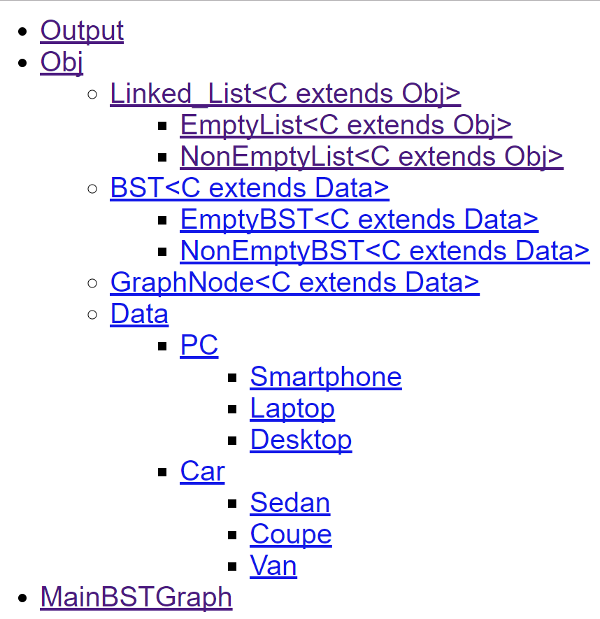 Solved Output ·Obi 5 Linked List?C extends Obi> EmptyL?SKC | Chegg.com