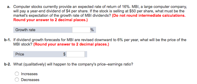 Solved Computer stocks currently provide an expected rate of | Chegg.com