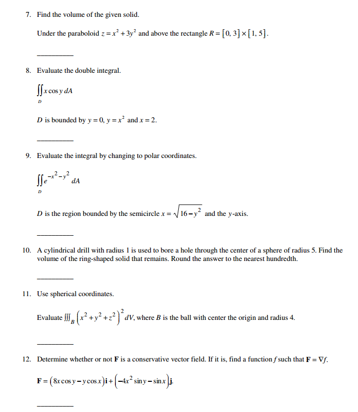 Solved 8 Evaluate The Double Integral X Cos Y DA D Is Chegg