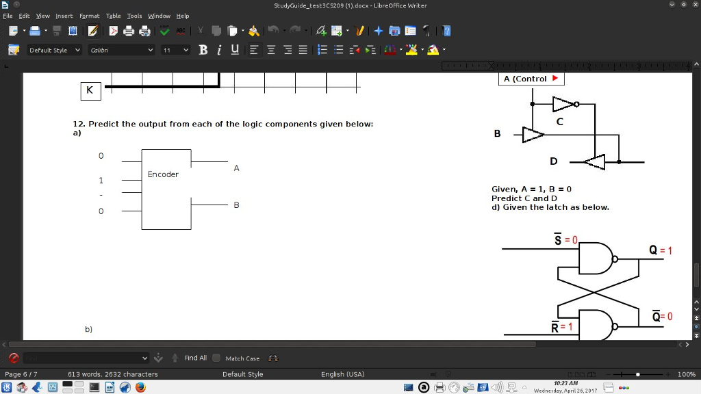 Solved Predict the output from each of the logic components | Chegg.com