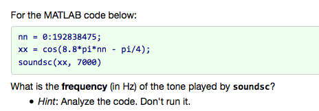 Solved For the MATLAB code below: nn = 0:192838475; xx = | Chegg.com