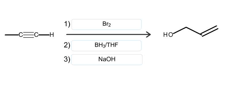 Solved CI CI 1) NaNH2 (excess) 2) Br2 3) H202, NaOH, H20 OH | Chegg.com