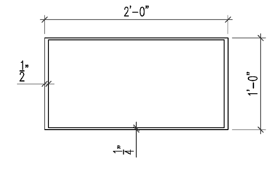 Solved An aluminum tube of rectangular cross-section is | Chegg.com