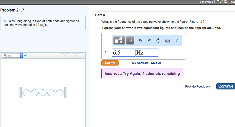 Solved A 2.3 m -long string is fixed at both ends and | Chegg.com