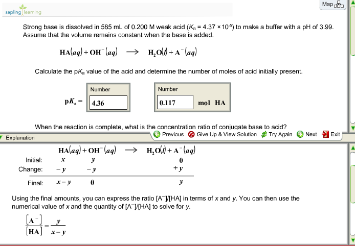Solved How many moles of strong base were initially added? I | Chegg.com