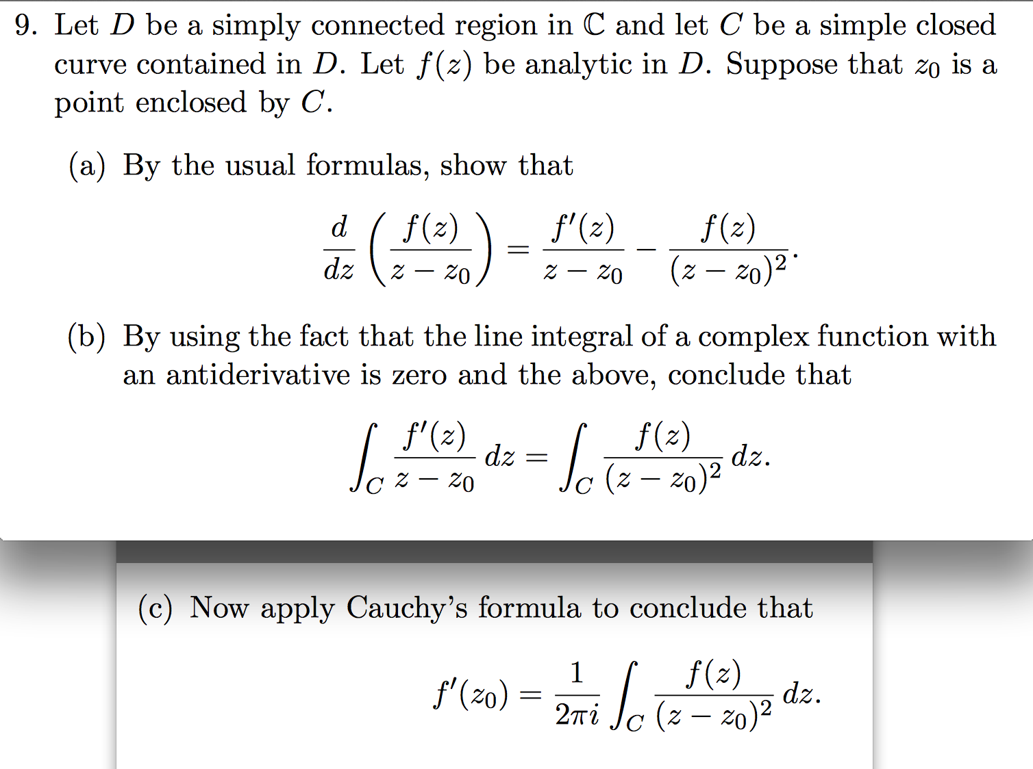 Let D be a simply connected region in C and let C be | Chegg.com