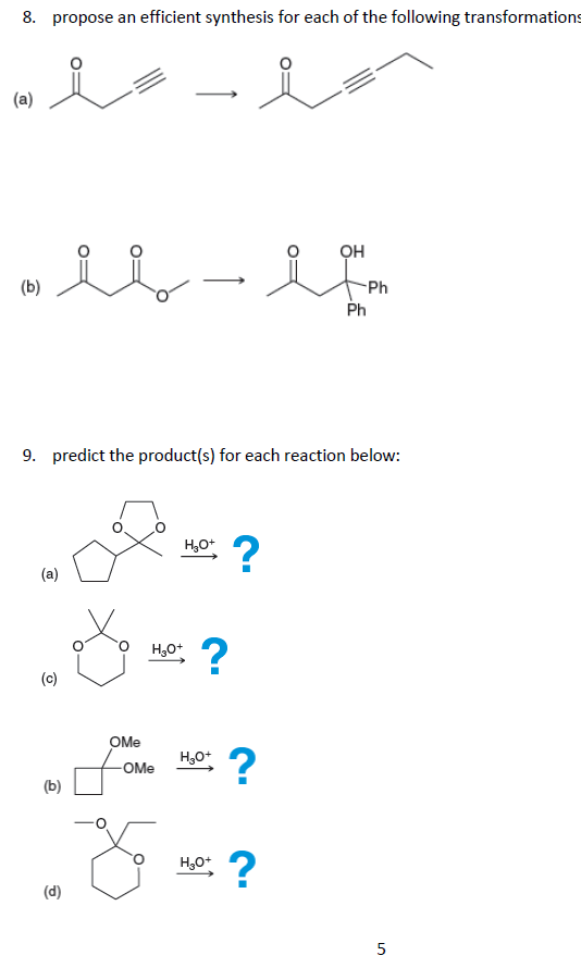 Solved propose an efficient synthesis for each of the | Chegg.com