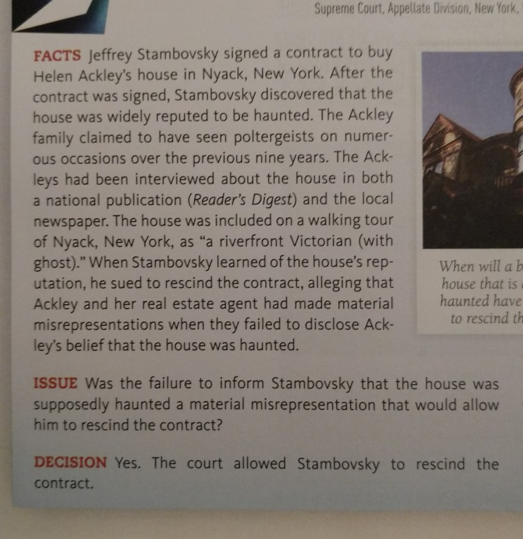 Solved Supreme Court, Appellate Division, New York, FACTS | Chegg.com