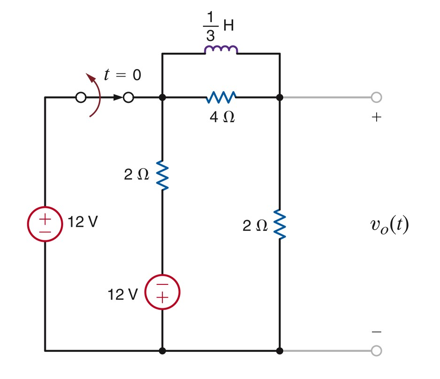 Solved Find V(o)t for t > 0 | Chegg.com
