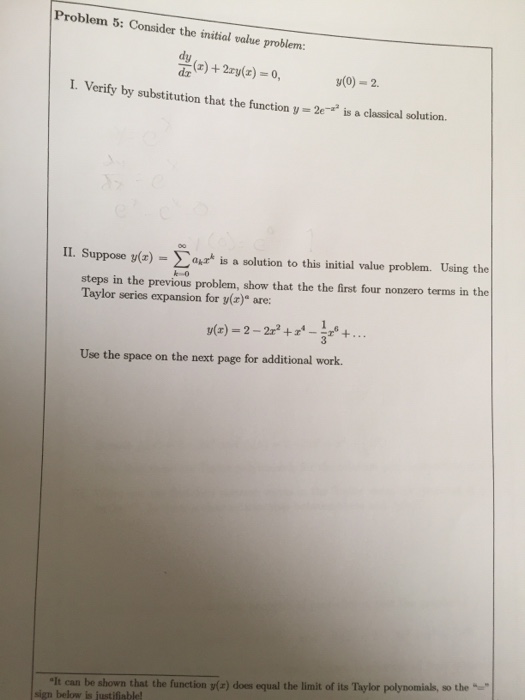 Solved Consider the initial value problem: | Chegg.com