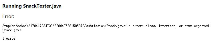 Solved A Java question. Write a Snack class as a subclass of | Chegg.com