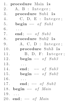 Solved Consider the Ada program given below. You will be | Chegg.com