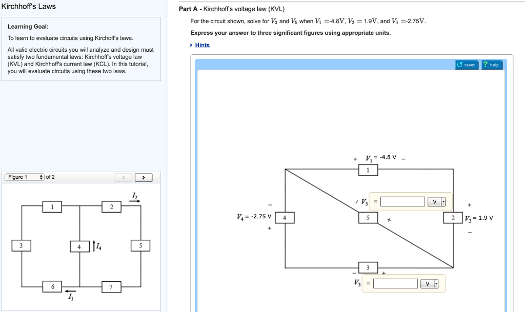 Solved Kirchhoff's Laws Part A Kirchhoffs voltage law (KVL) | Chegg.com