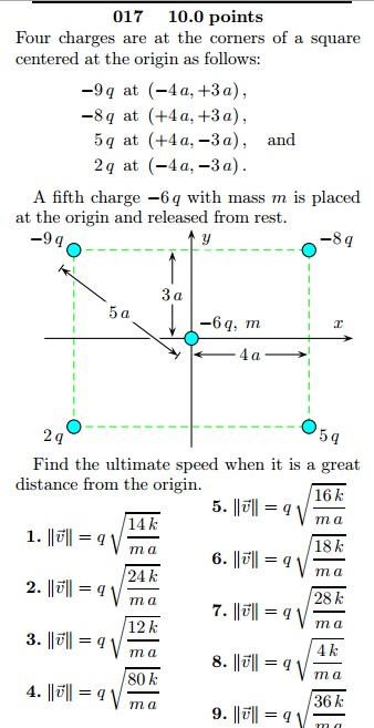 Solved The two charges Q are fixed at the vertices of an | Chegg.com