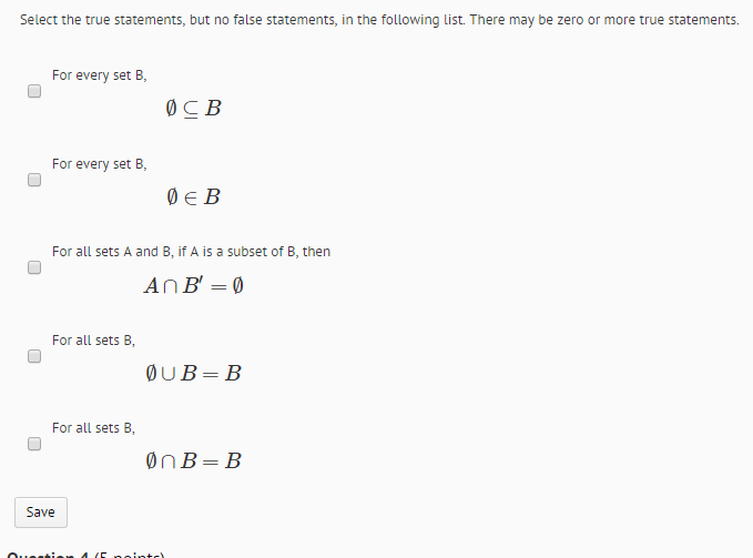 Solved Select the true statements, but no false statements, | Chegg.com