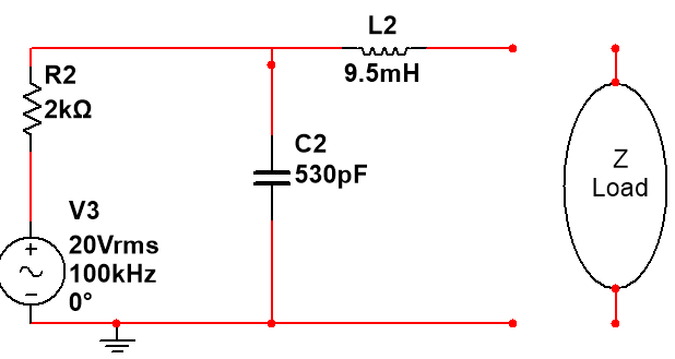 Solved A) Find the load impedance for the following circuit | Chegg.com