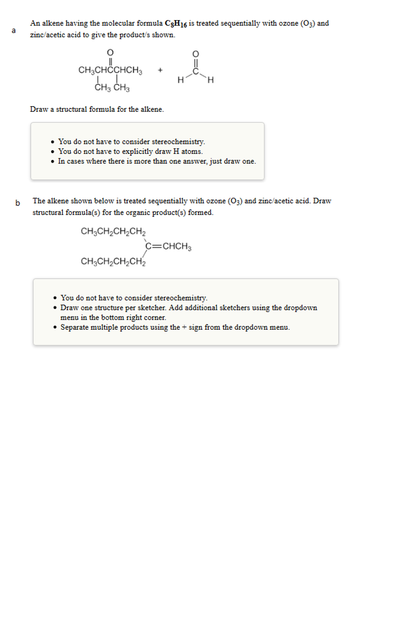 An alkene having the molecular formula C_8H_16 is | Chegg.com