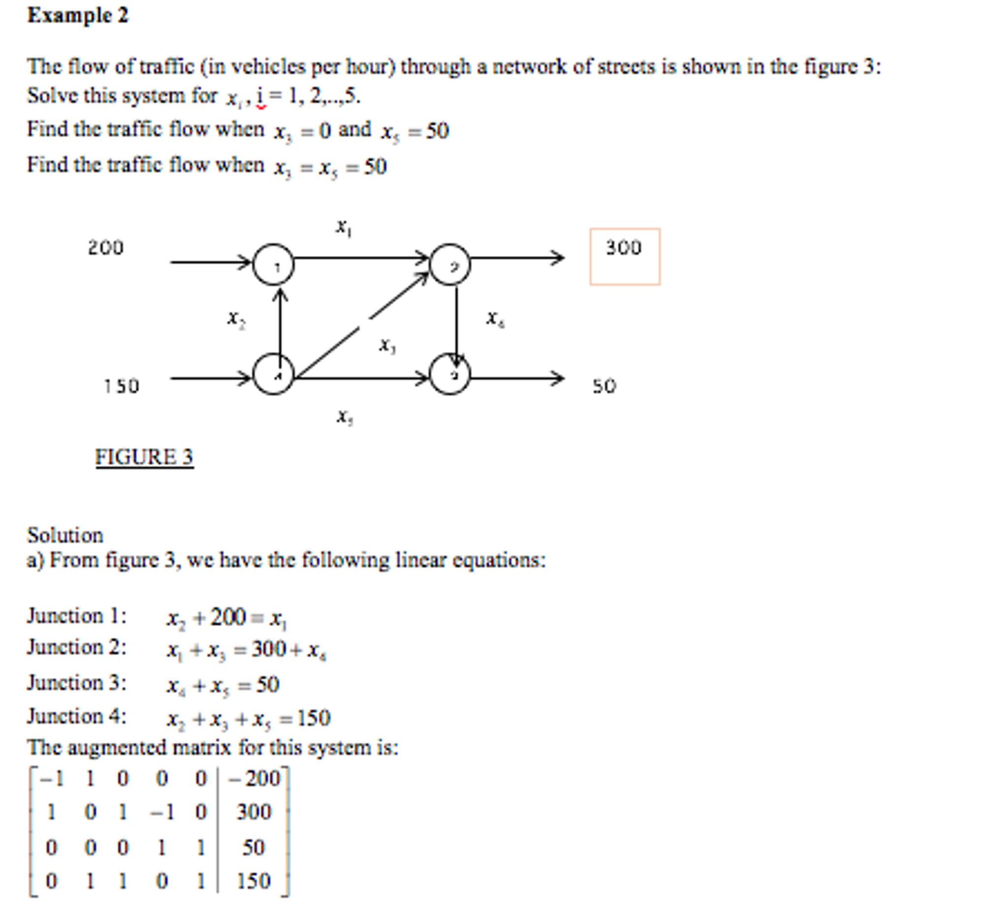 Solved Example 2 of streets is shown in the figure 3: The | Chegg.com