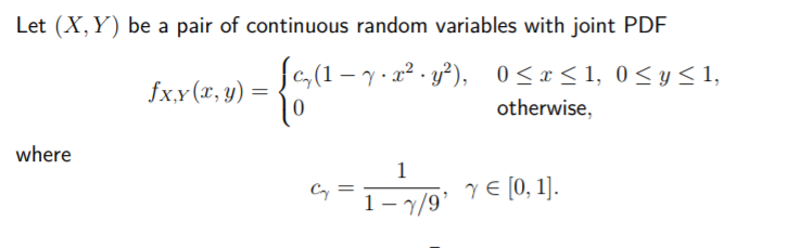 Solved a) ) Determine the marginal PDFs fX and fY of X | Chegg.com