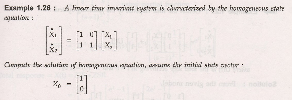 Solved Example 1.26:A linear time invariant system is | Chegg.com