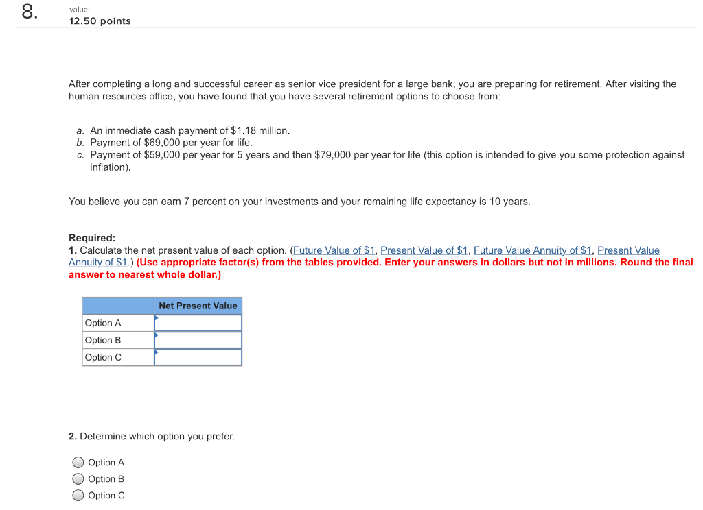 Solved value: 12.50 points A number of terms and concepts | Chegg.com