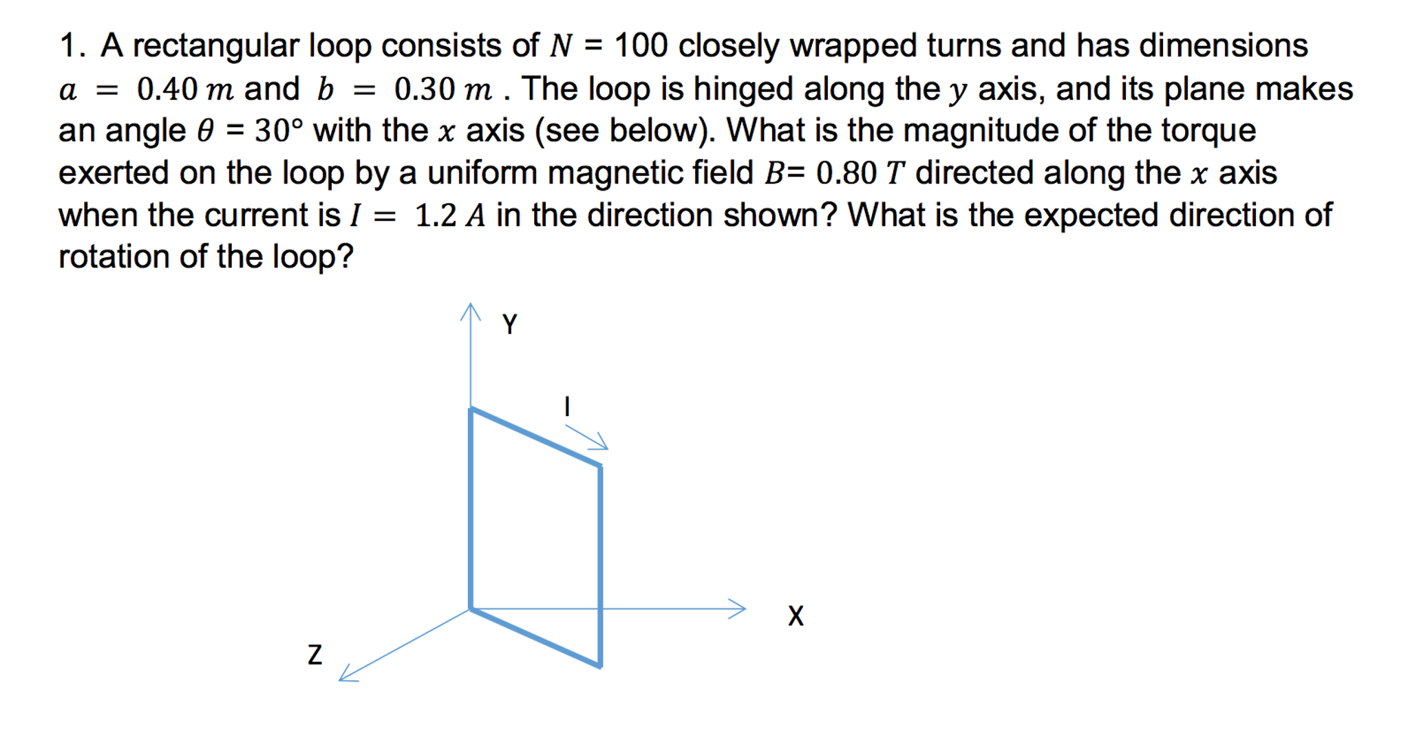 Solved A rectangular loop consists of N = 100 closely | Chegg.com