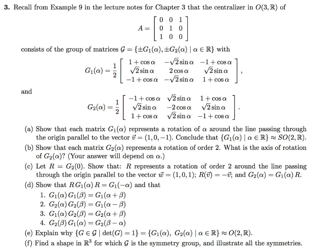 3. Recall from Example 9 in the lecture notes for | Chegg.com
