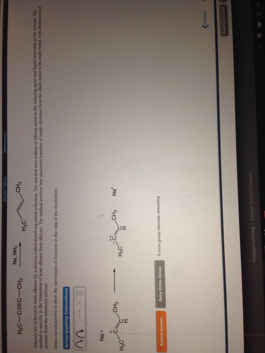 Solved Alkynes are reduced to trans alkenes by a process | Chegg.com