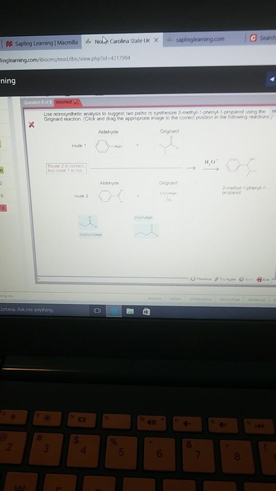 Solved Use retrosynthetic analysis to suggest two paths to | Chegg.com