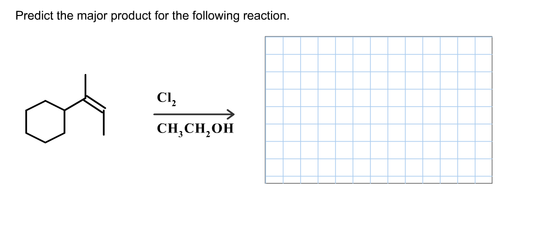 Solved Predict the major product for the following reaction | Chegg.com Solved Predict the major product for the following reaction | Chegg.com