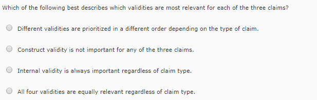 Solved Which of the following best describes which | Chegg.com
