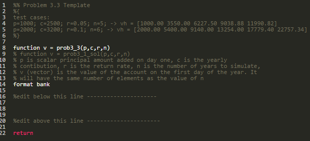 Solved To be coded in MATLAB. Must be a loop function. Must | Chegg.com