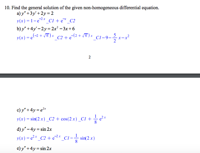 Solved Find the general solution of the given | Chegg.com
