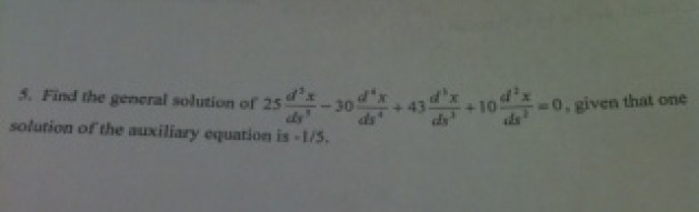 Solved Find the general solution of ,given that one | Chegg.com