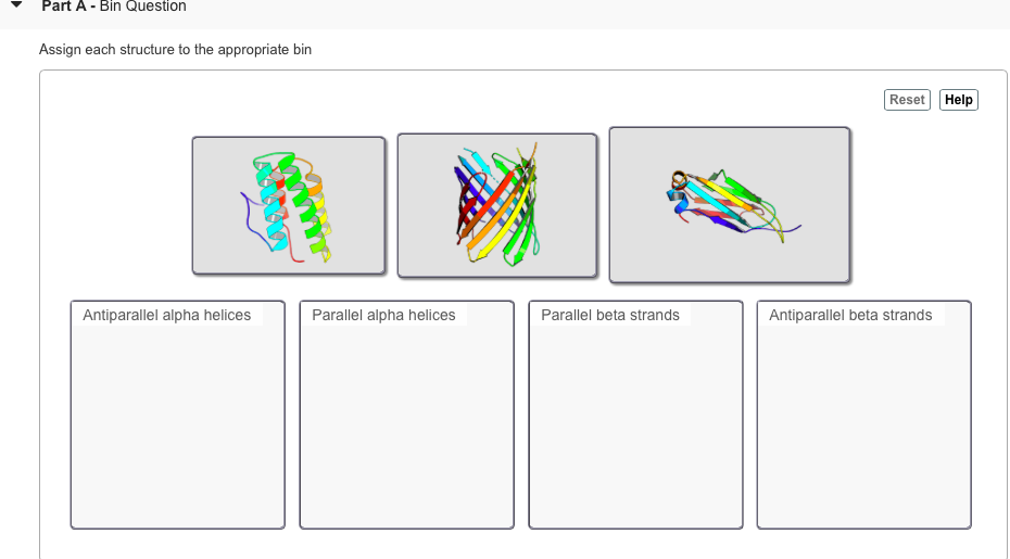 Solved Part A - Bin Question Assign each structure to the | Chegg.com