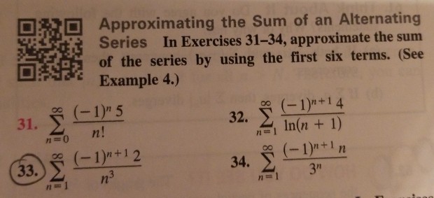 Solved Approximating the Sum of an Alternating Series In | Chegg.com
