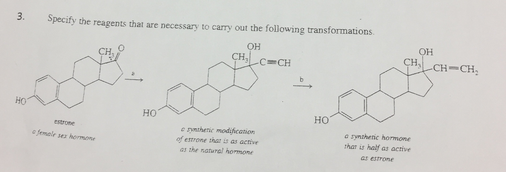 Solved Specify the reagents that are necessary to carry out | Chegg.com