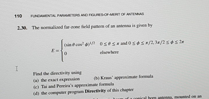 110 FUNDAMENTAL PARAMETERS AND FIGURES-OF-MERIT OF | Chegg.com