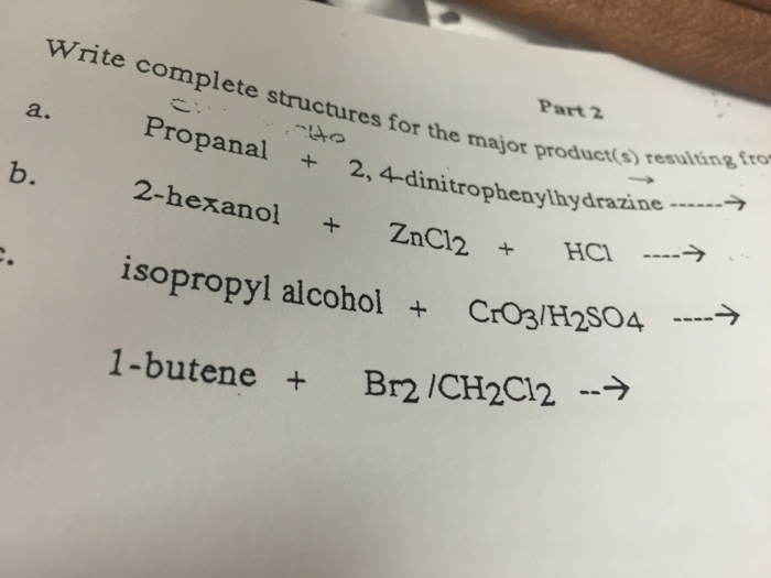 Solved Write complete structures for the major product(s) | Chegg.com