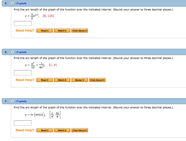 Solved Find the arc length of the graph of the function over | Chegg.com