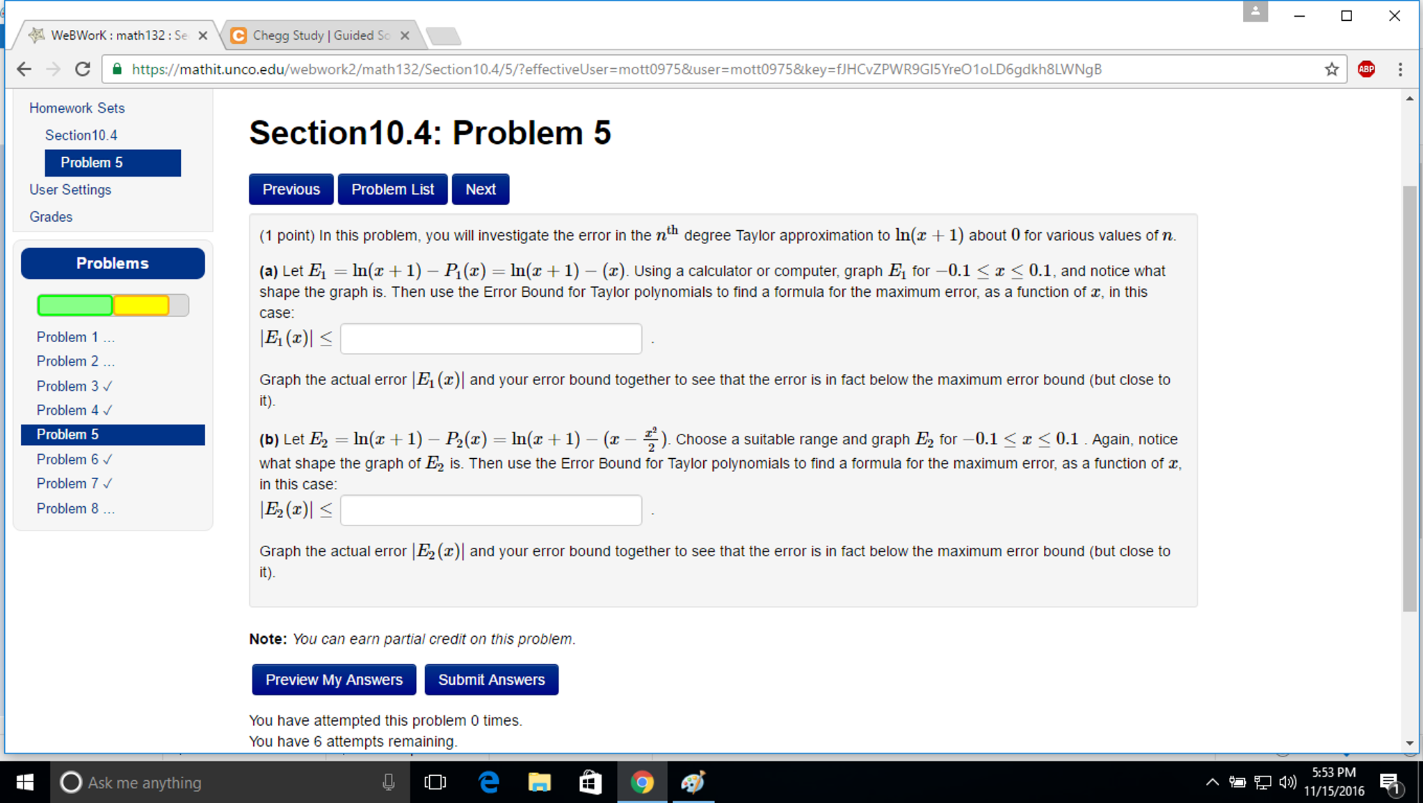 Solved A WeBWorK Math 132 Se X C Chegg Study IGuided S X C Chegg
