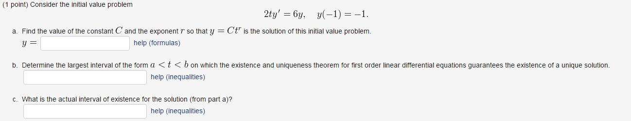 Solved Consider The Initial Value Problem Find The Value Of 3454