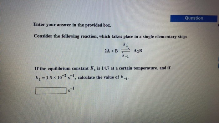 Solved Enter your answer in the provided box. Consider the | Chegg.com
