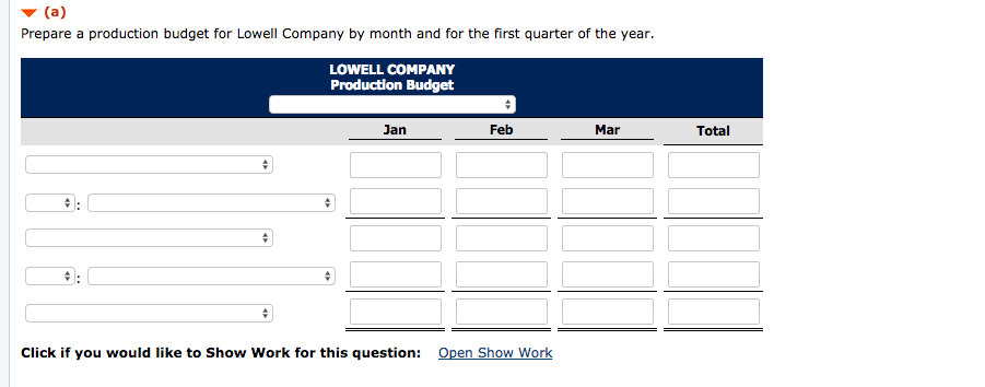Solved Exercise 21-10 (Part Level Submission) Lowell Company | Chegg.com