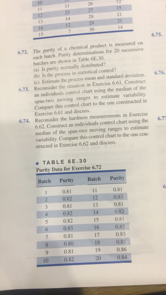 Solved question 72, how to get the value of R-bar from the | Chegg.com