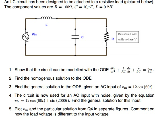 Solved An LC circuit has been designed to be attached to a | Chegg.com