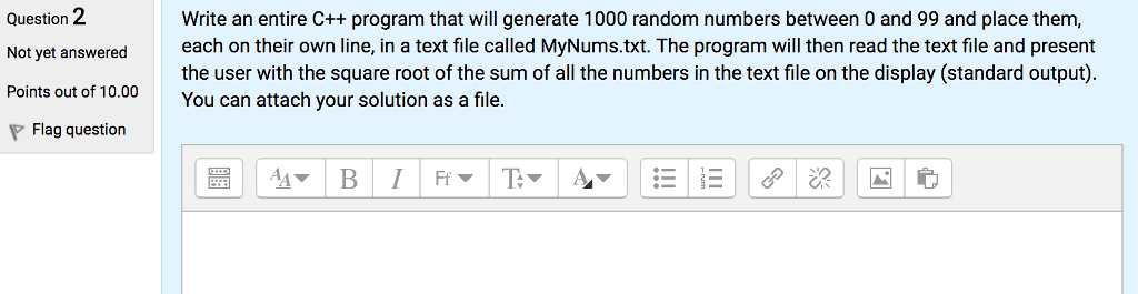 Solved Write an entire C++ program that will generate 1000 | Chegg.com