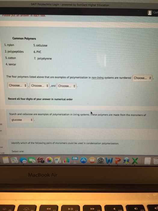 Solved SAIT Polytechnic Login- powered by SunGard Higher | Chegg.com