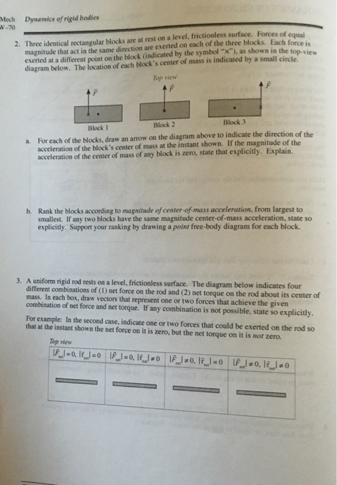 Solved Three identical rectangular blocks are at rest on a | Chegg.com