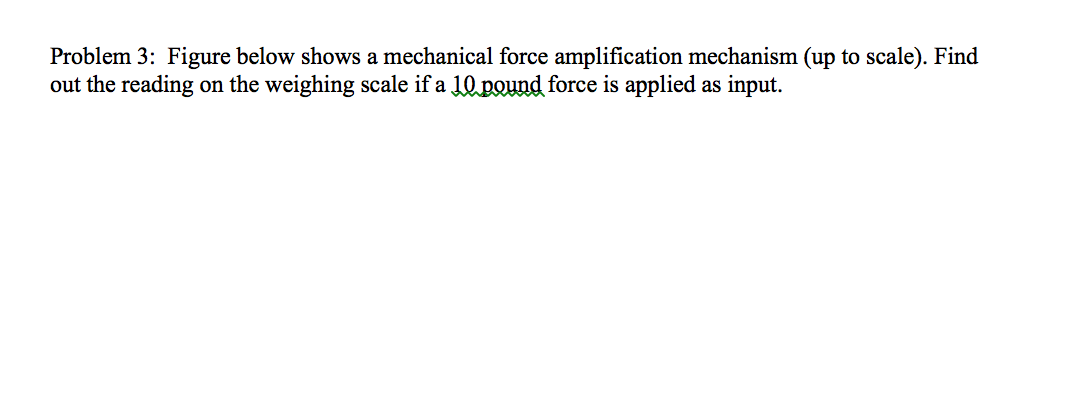 Solved Figure below shows a mechanical force amplification | Chegg.com